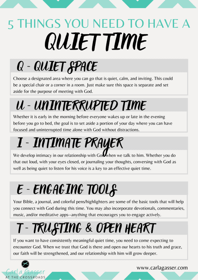 5 Things You Need to Have a QUIET TIME with GOD